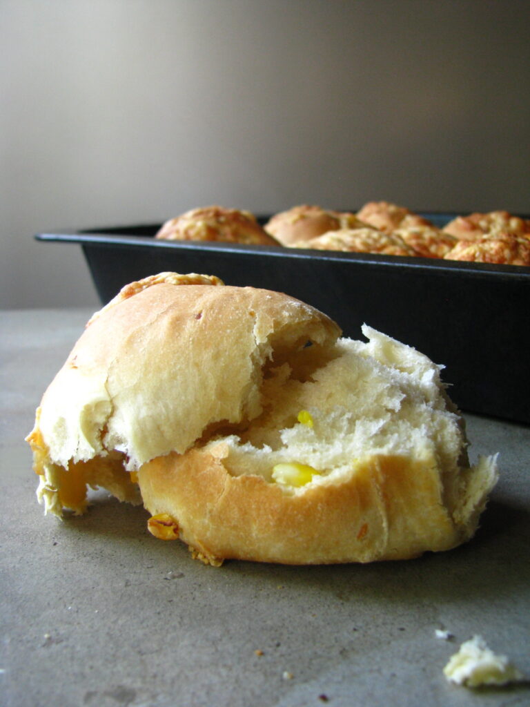 Sweet Corn Rolls - Soft & Airy ~ DeLishas Food