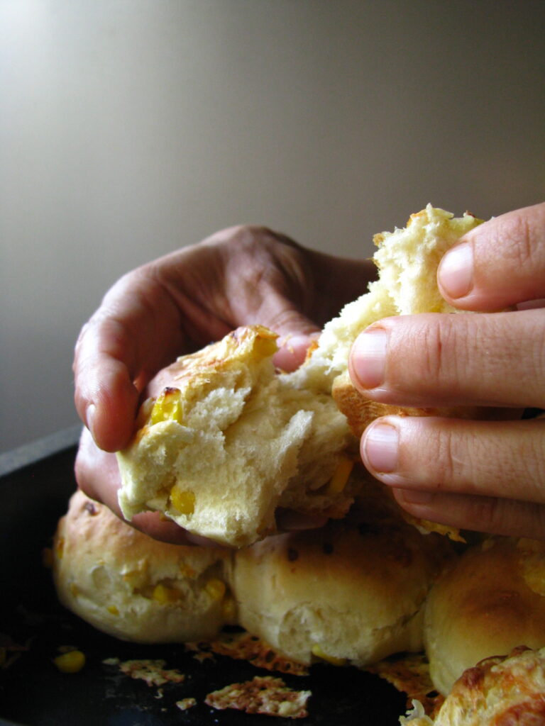 Sweet Corn Rolls - Soft & Airy ~ DeLishas Food